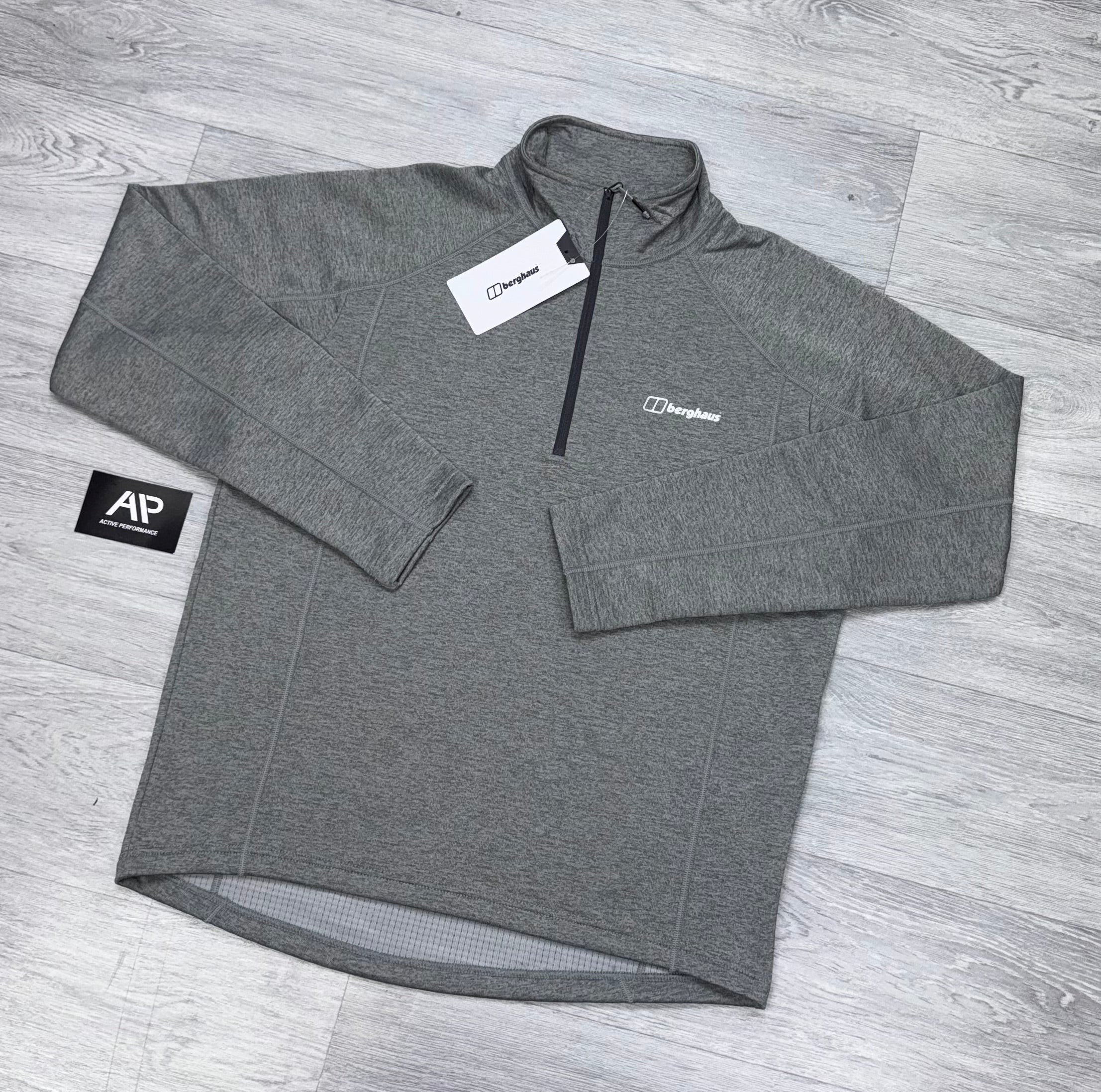 Berghaus 1/4 Zip Light Grey – Active Performance